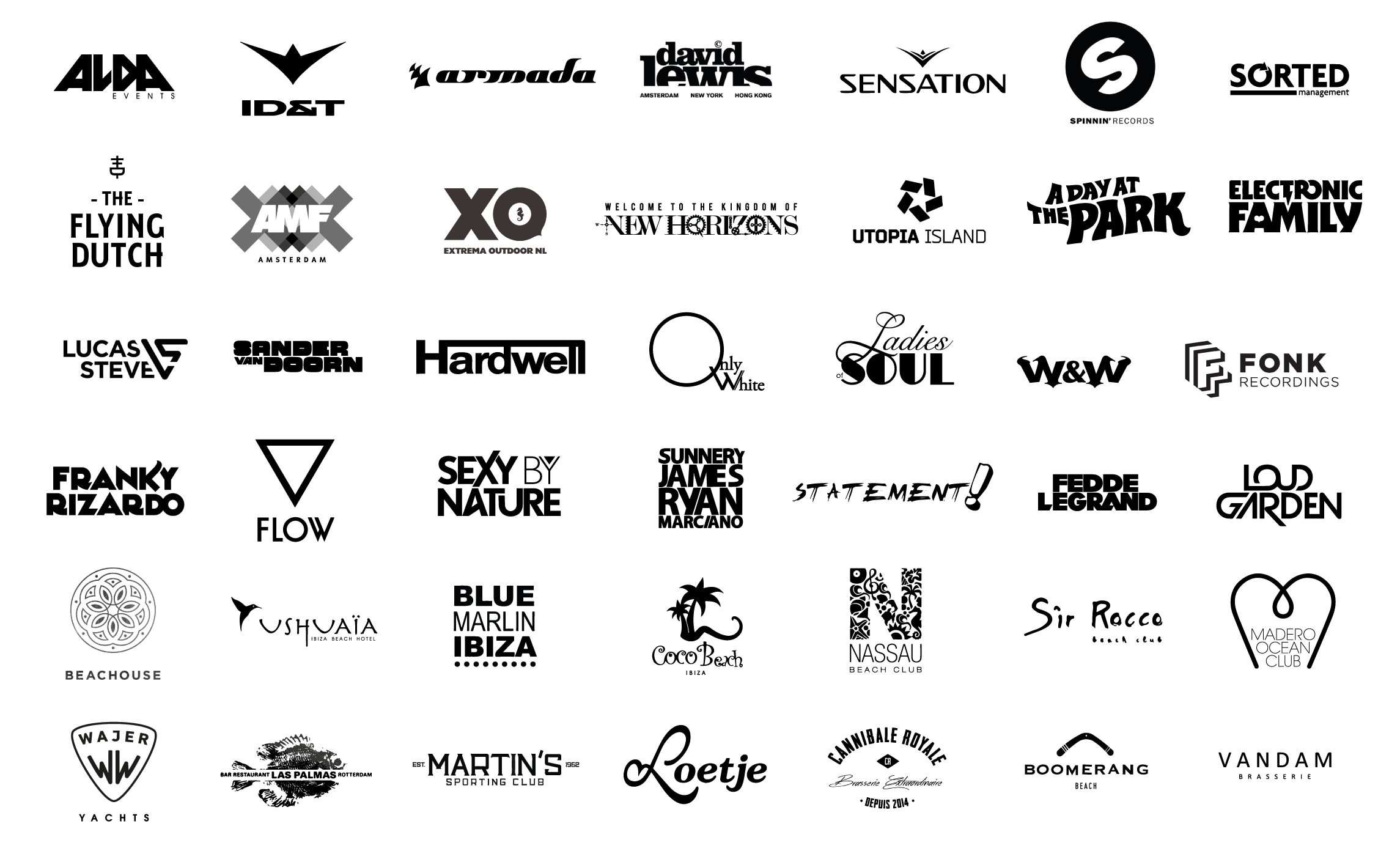 Our clients | Selected labels EN